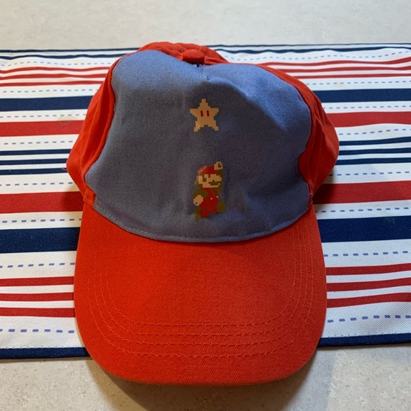 Nintendo | Accessories | Nintendo Mario Bb Cap Adjustable In Great ...